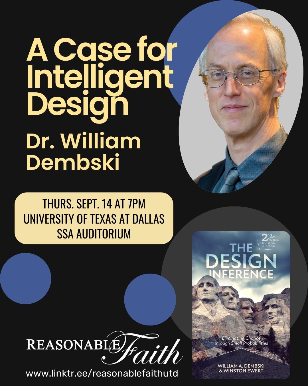 UTD Lecture 9.14.2023: “A Case for Intelligent Design” - Bill Dembski